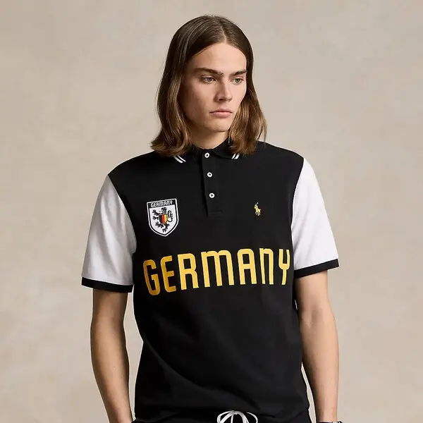 Ralph Lauren Classic Fit Germany Polo Shirt In Polo Black - 28